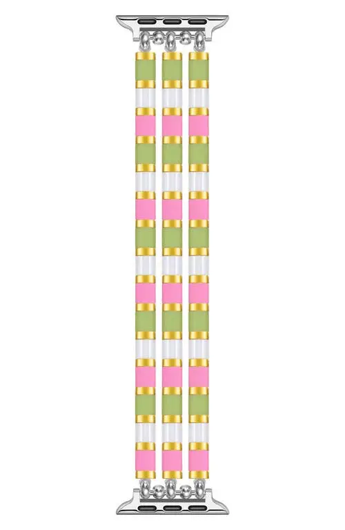 POSH TECH Slim Beaded Apple Watch® Band - Pink