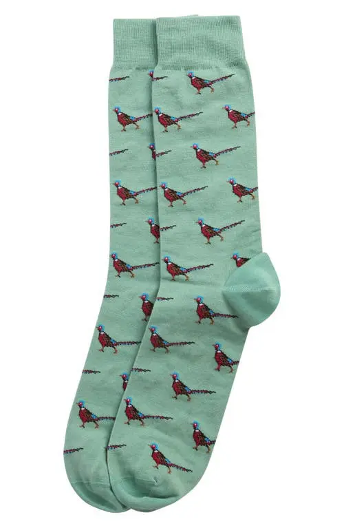 Barbour Mavin Dog Cotton Blend Crew Socks - Loden Frost