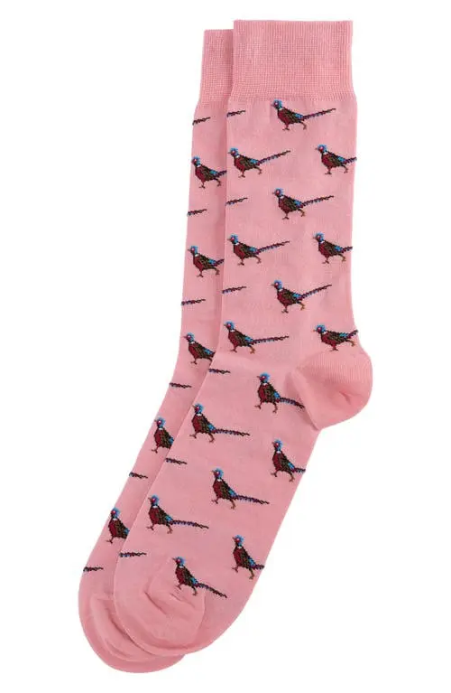 Barbour Mavin Dog Cotton Blend Crew Socks - Mineral Pink
