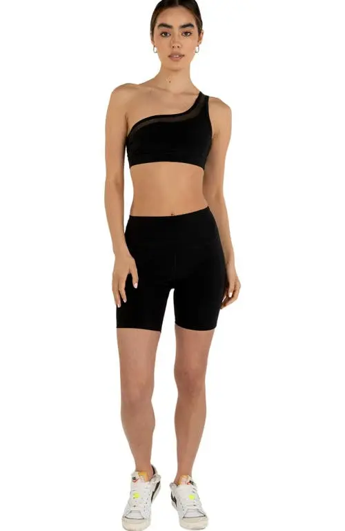 REBODY Incline Silkiflex High Waist Biker Short - Midnight Black