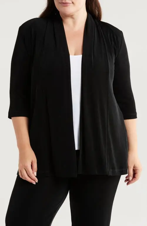 Vikki Vi Classic Knit Open Front Jacket