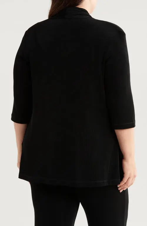 Vikki Vi Classic Knit Open Front Jacket