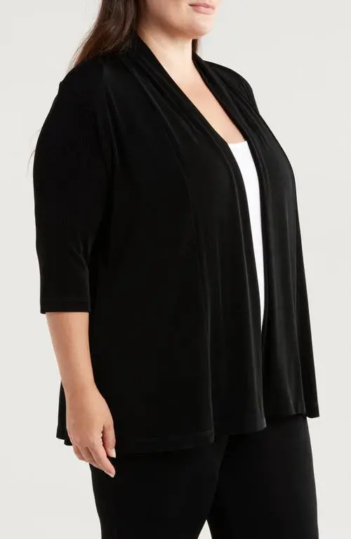 Vikki Vi Classic Knit Open Front Jacket