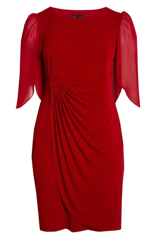 strapless open back dress Red Skater Dress With Back Tie-Up