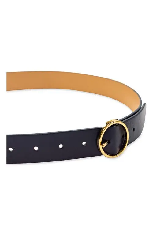 Cole Haan Reversible Leather Belt - Navy/natural