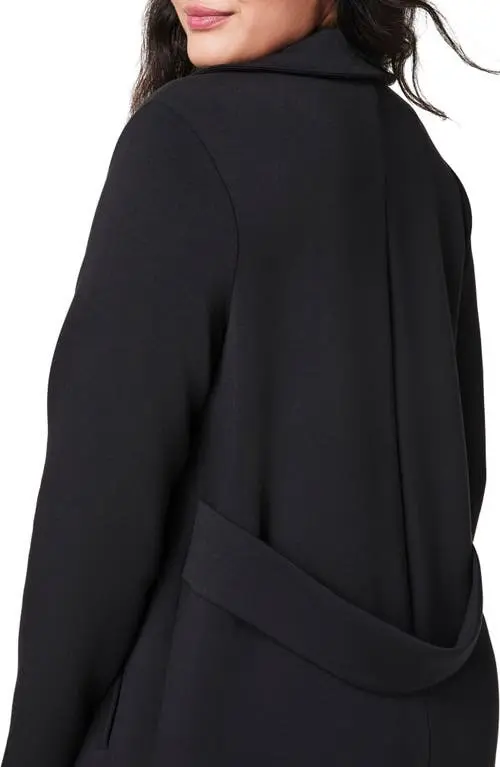 Spanx Airessentials Long Open Front Jacket - Very Black