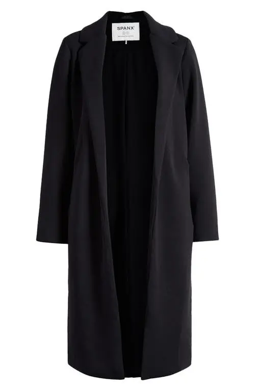 Spanx Airessentials Long Open Front Jacket - Very Black