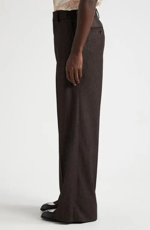 Amiri Lurex Stripe Flare Trousers