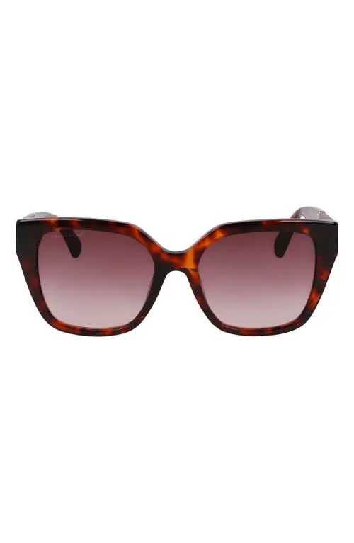Longchamp Roseau Butterfly Sunglasses - Dark Havana