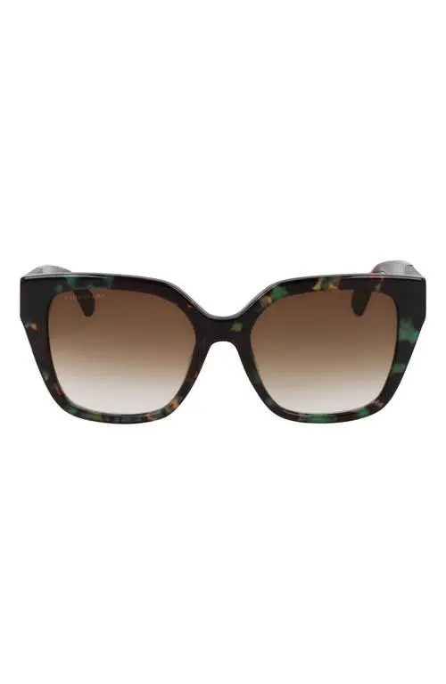 Longchamp Roseau Butterfly Sunglasses - Green Havana