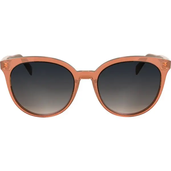 Longchamp Heritage 55mm Gradient Round Sunglasses - Orange
