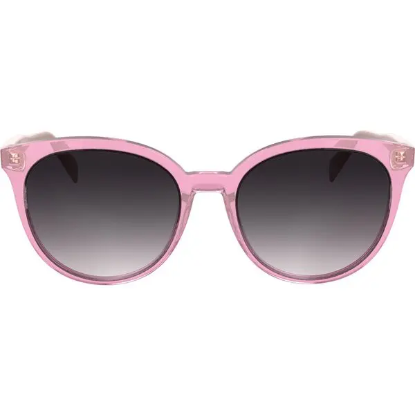 Longchamp Heritage 55mm Gradient Round Sunglasses - Pink