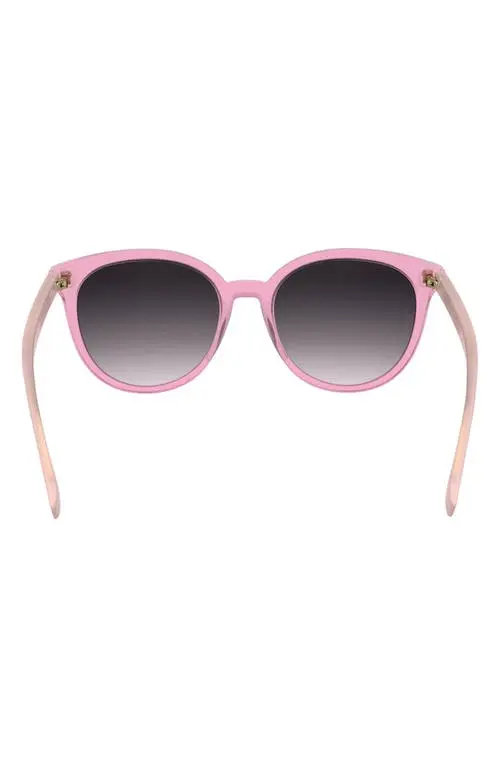 Longchamp Heritage 55mm Gradient Round Sunglasses - Pink