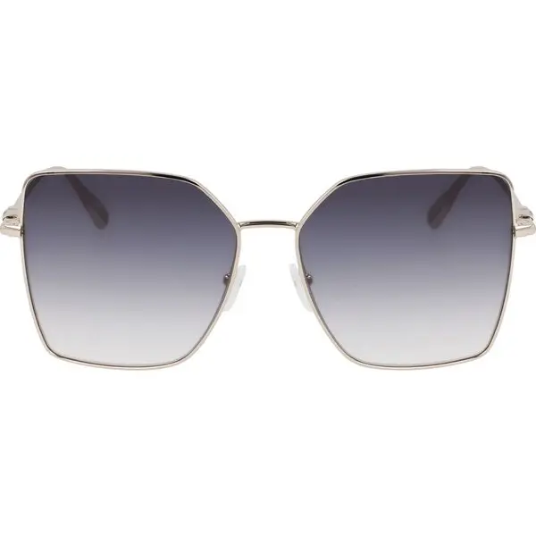 Longchamp Roseau Butterfly Sunglasses - Gold/ Gradient Smoke