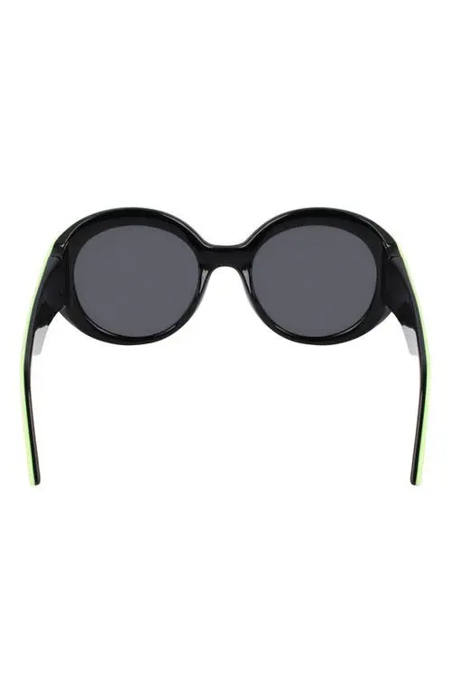 Longchamp Heritage 53mm Oval Sunglasses - Black