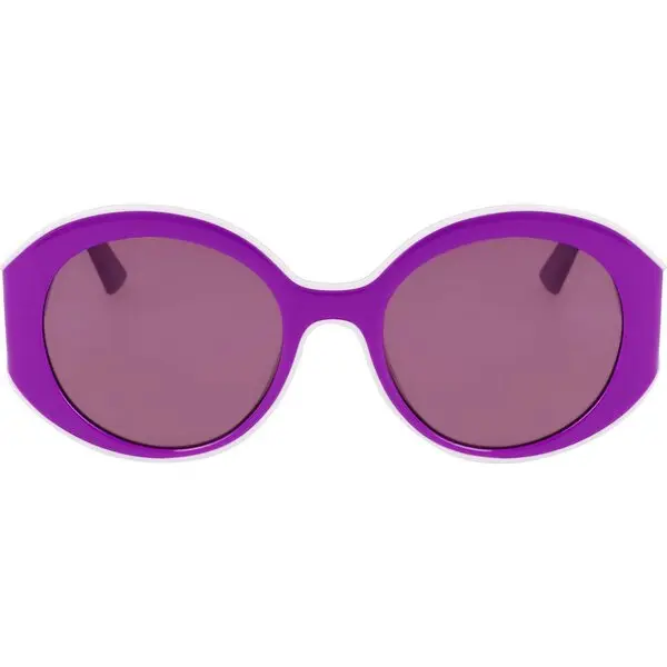 Longchamp Heritage 53mm Oval Sunglasses - Purple
