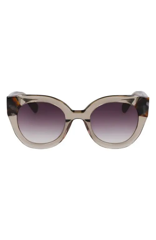 Longchamp Heritage Round Sunglasses - Olive/ Havana