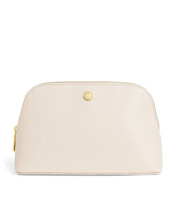 Harrods Pebbled Leather Cosmetics Bag