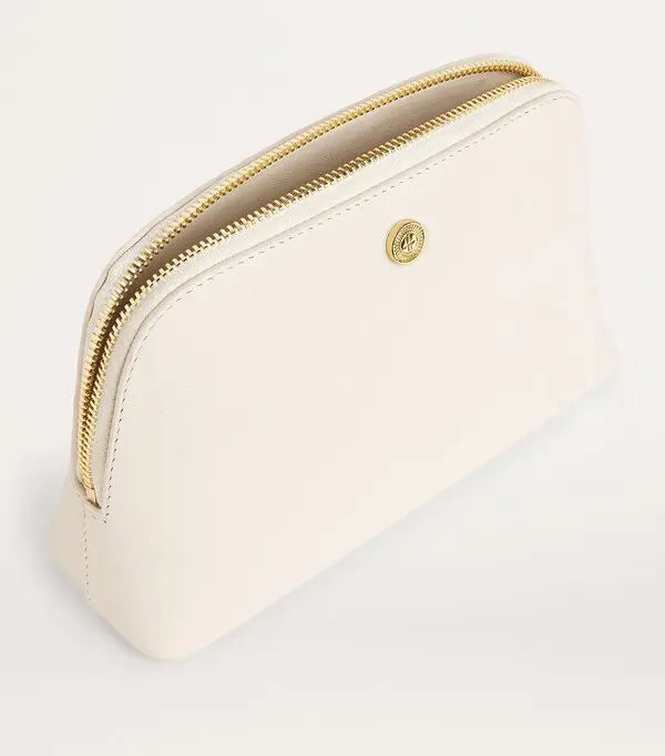 Harrods Pebbled Leather Cosmetics Bag