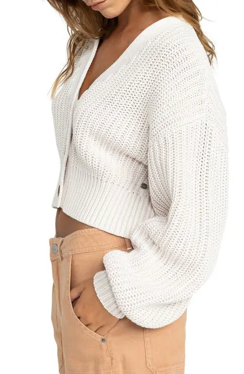 Roxy Sundaze Washed Cotton Crop Cardigan