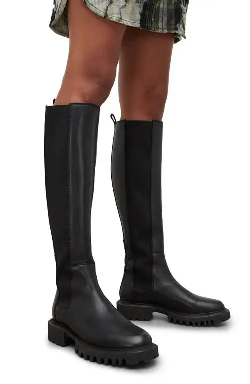 ALLSAINTS Maeve Knee High Boots - Black