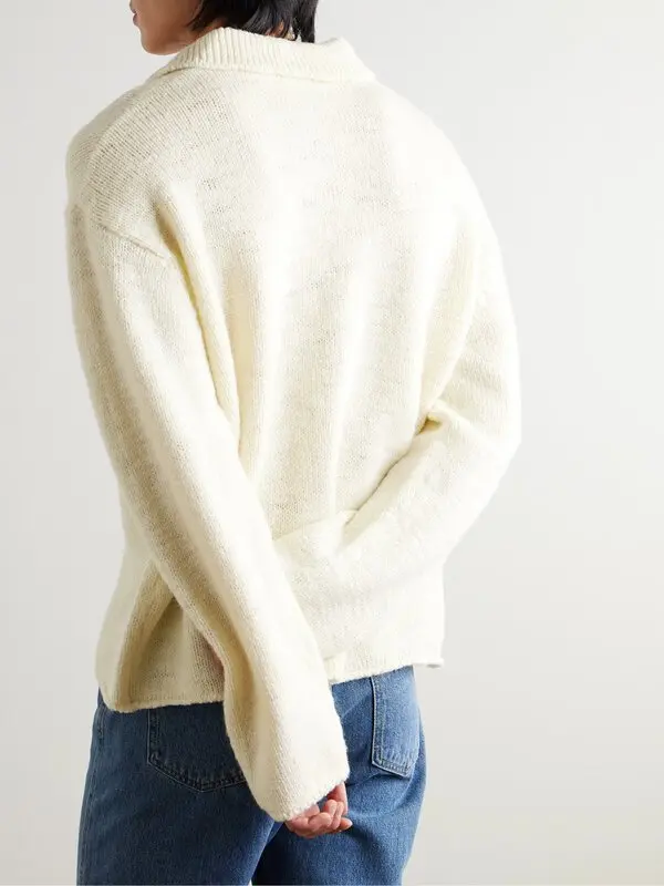 AMOMENTO Wool Polo Shirt
