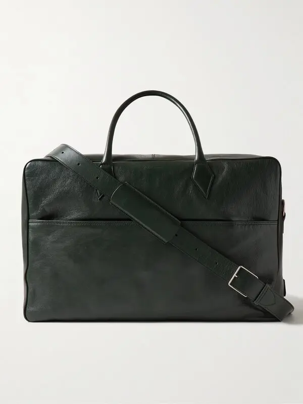 METIER Closer Full-grain Leather Weekend Bag