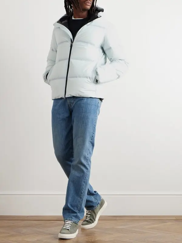 Herno Quilted Down Bomber Jacket With Hood