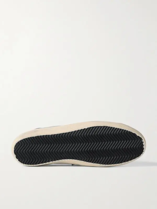 GOLDEN GOOSE Super-star Distressed Suede Sneakers - Gray