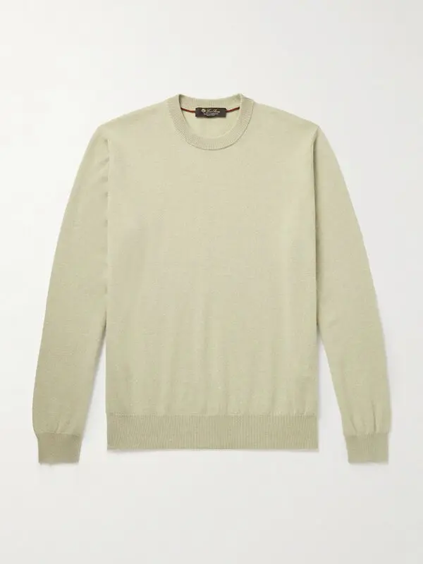 Loro Piana Slim-fit Baby Cashmere Sweater - Green