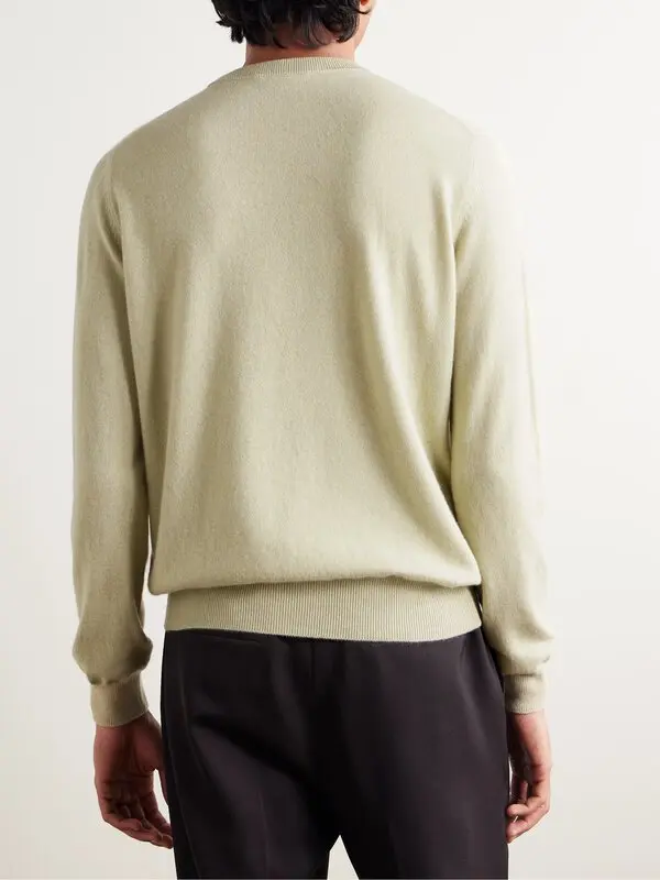 Loro Piana Slim-fit Baby Cashmere Sweater - Green