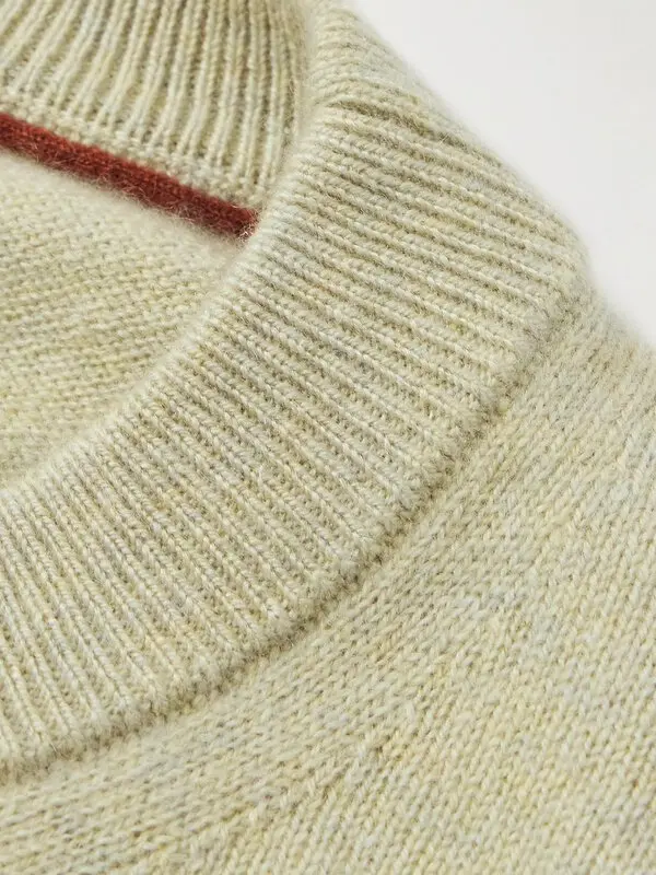 Loro Piana Slim-fit Baby Cashmere Sweater - Green