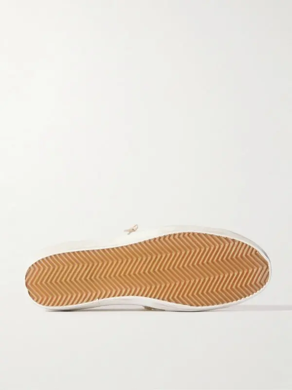 GOLDEN GOOSE Super-star Distressed Leather Sneakers - White