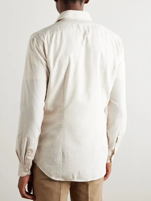 SLOWEAR Glanshirt Brushed-cotton Shirt