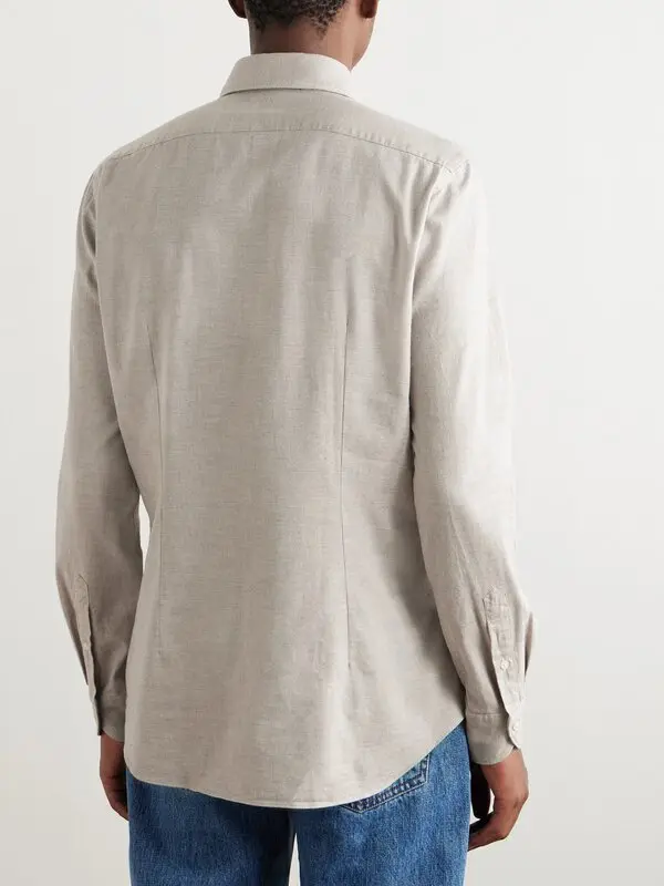 SLOWEAR Glanshirt Brushed-cotton Shirt