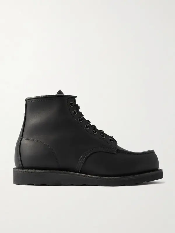 Red Wing 8074 Classic Moc Leather Boots - Black