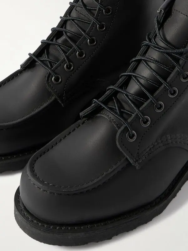 Red Wing 8074 Classic Moc Leather Boots - Black