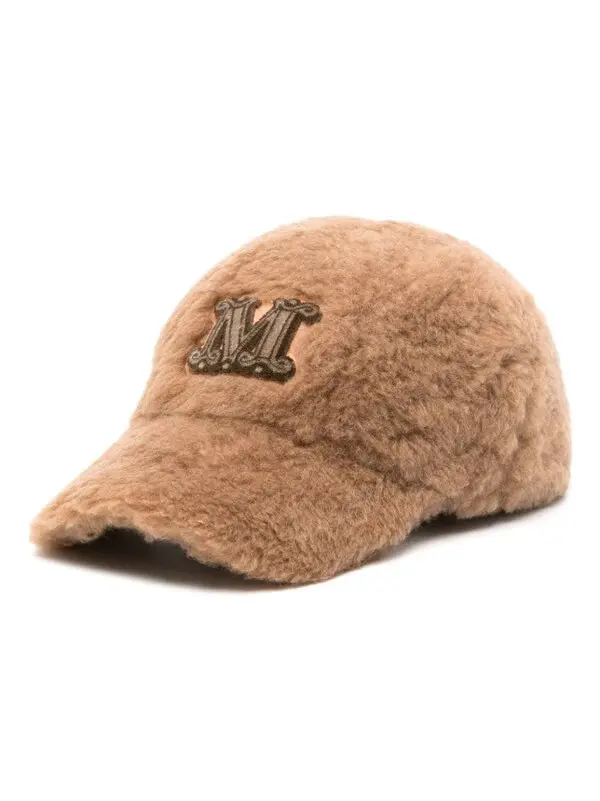 Max Mara Logo-patch Baseball Cap - Brown