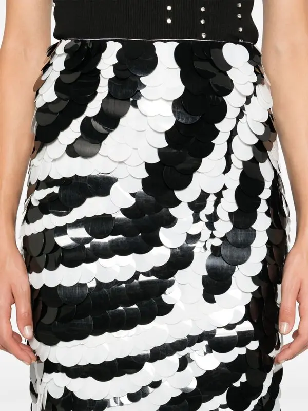 DES_PHEMMES Sequinned Midi Skirt