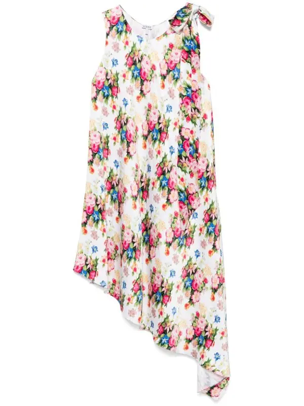 Loewe Asymmetric Midi Dress - White