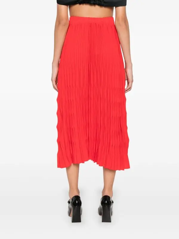 NISSA High-waisted Pleated Midi Skirt