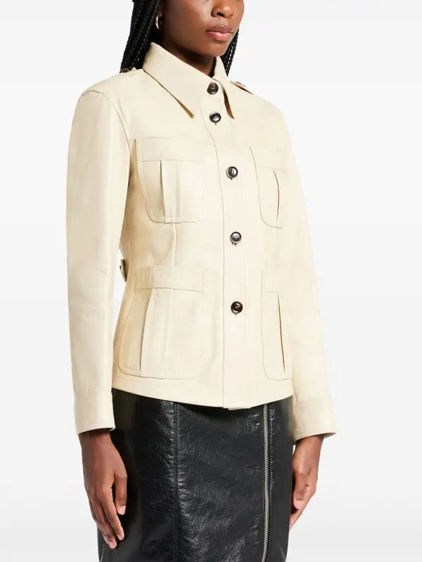 TOM FORD Grained Goatskin Field Jacket - Neutrals