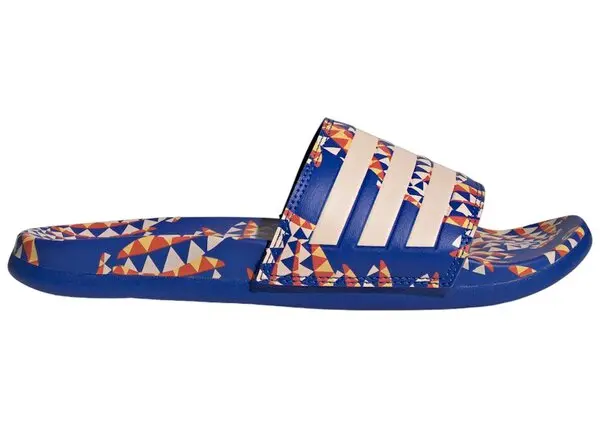 Adidas Adilette Comfort Sandals - Bold Blue/bliss Orange