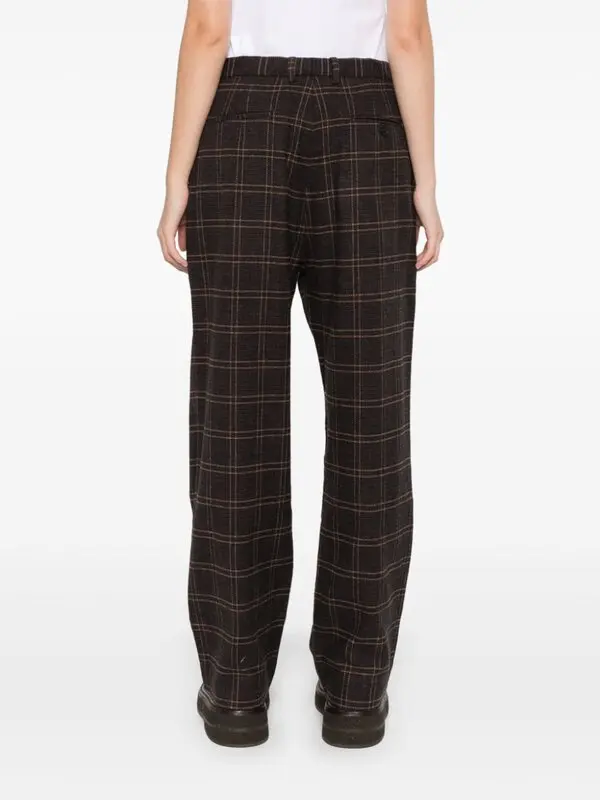 Buy R13 Plaid Cotton Trousers Brown At 25% Off Editorialist
