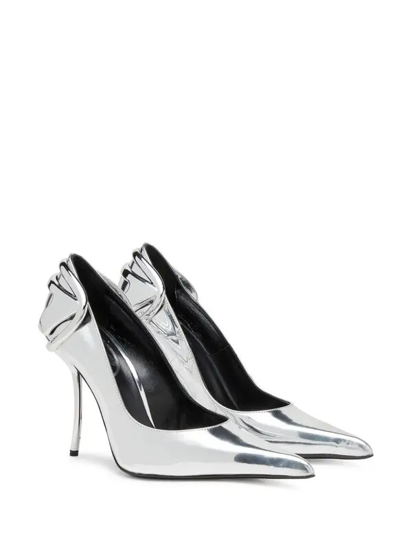 DIESEL® D-ten&half P Slingback Pumps - Silver