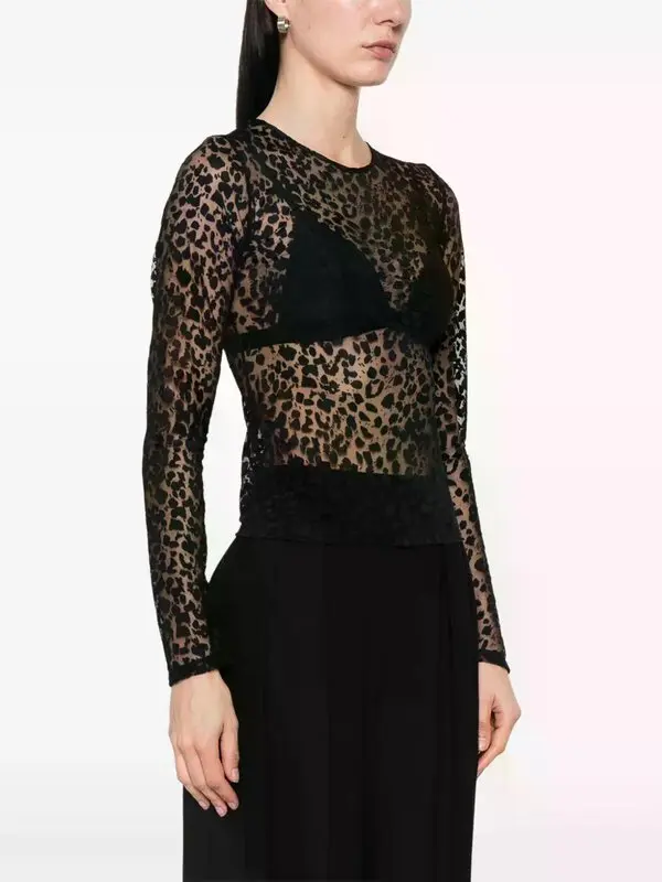 Alexander McQueen Leopard-pattern Top