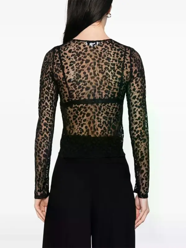 Alexander McQueen Leopard-pattern Top