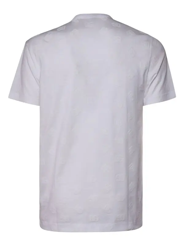 Dolce & Gabbana Logo-flocked Cotton T-shirt