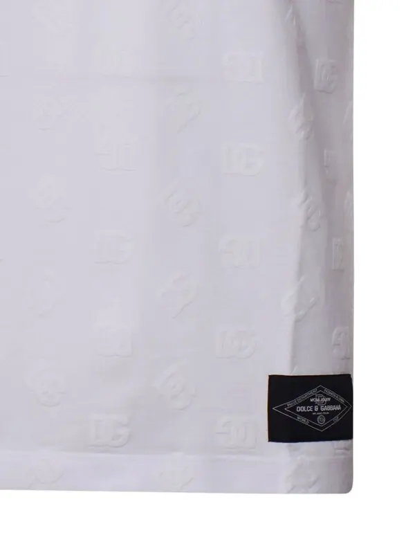 Dolce & Gabbana Logo-flocked Cotton T-shirt