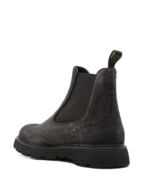 DOUCAL'S Brogue Trim Ankle Boots - Grey